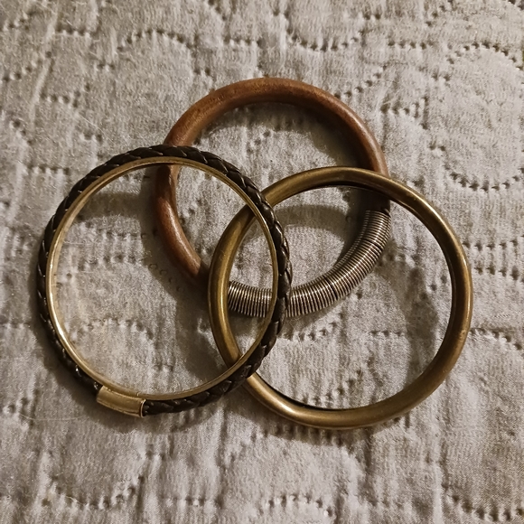 Vintage | Jewelry | Vintage Bangle Bracelets Set Of 3 | Poshmark